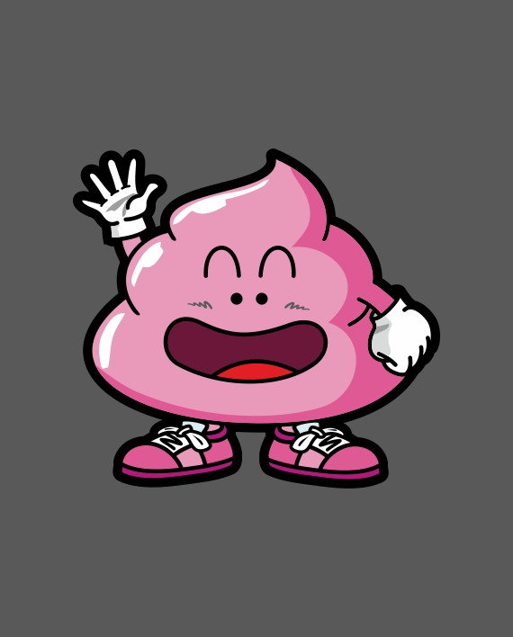 Pegatina Caca Arale – Dr. Slump – adhesivosNatos