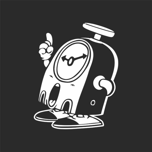 Pegatina Mr. Time B – Dr.Slump – adhesivosNatos